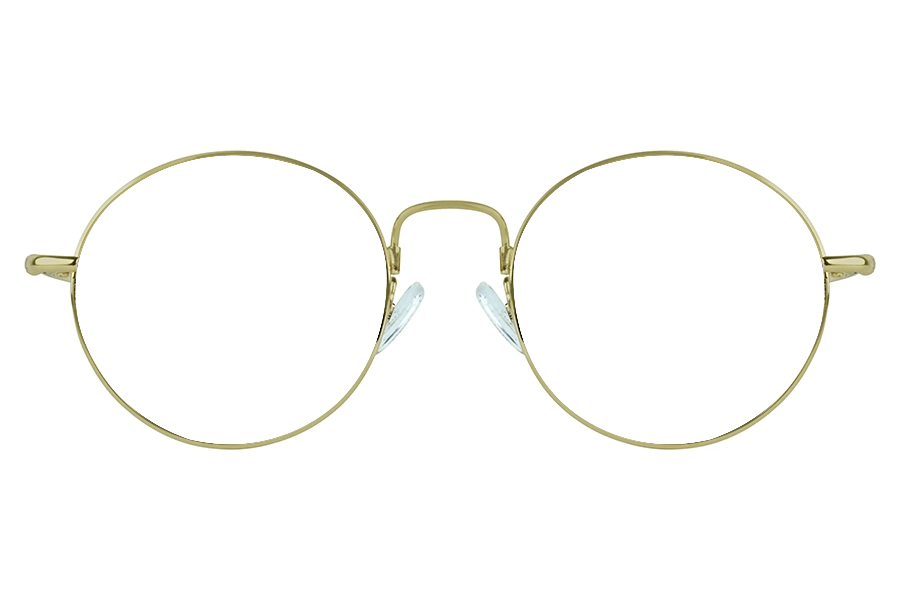 Round 896 Gold Glasses Frame | Ainak.pk